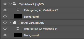 Creating Image Variations for Retargeting in Photoshop